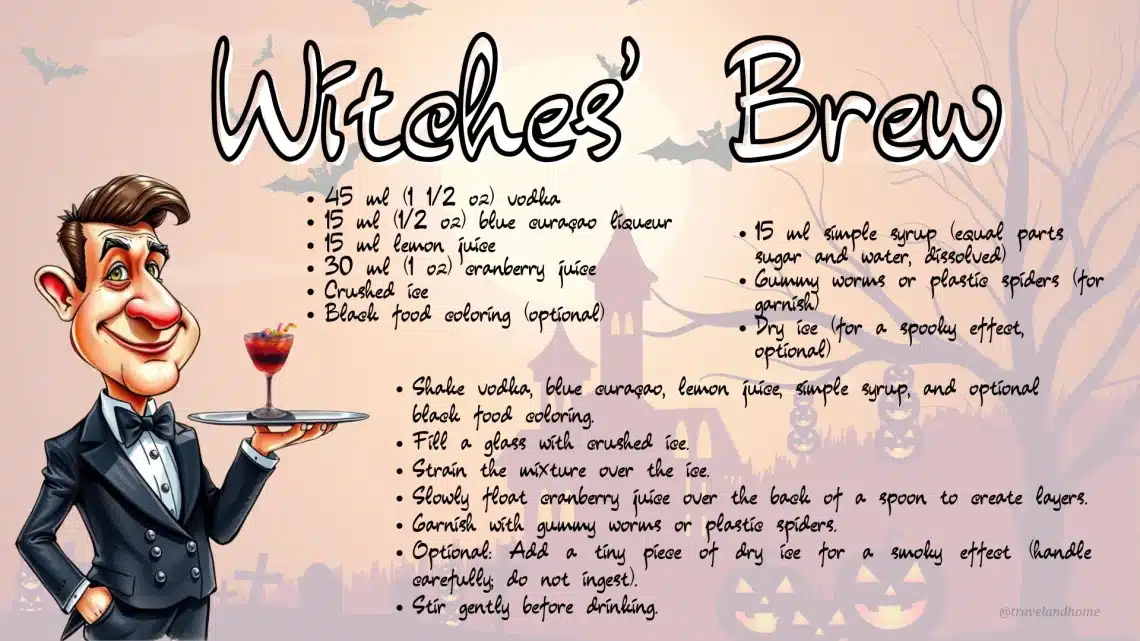 Witches' Brew Cocktail: Stir Up Some Magic! (12 Servings) - TRAVEL AND HOME